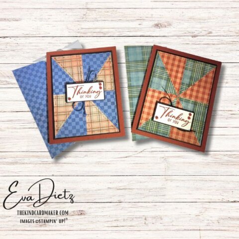 2 Masculine Pinwheel Quilt Cards Using Designer Series Paper Bring ...